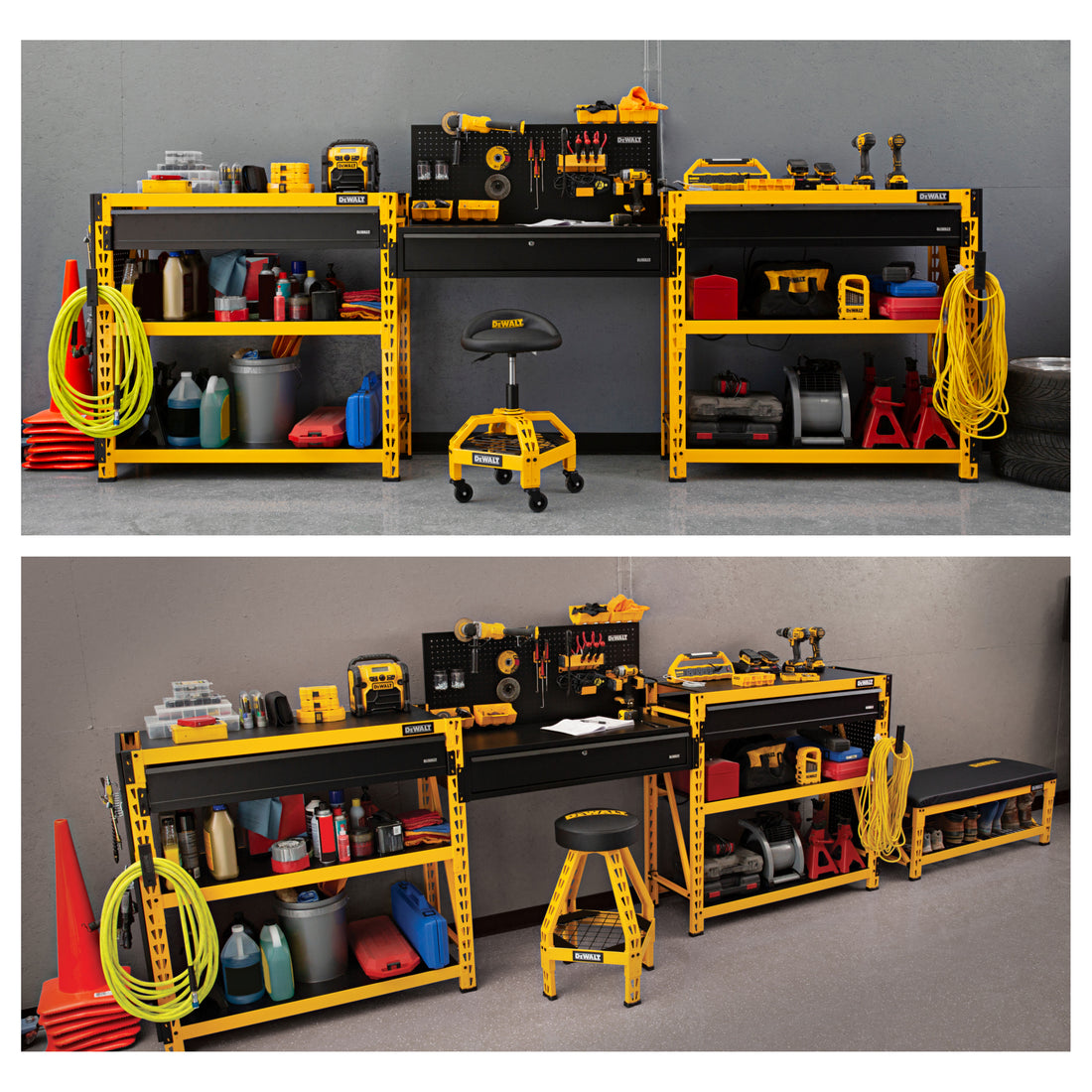 Dewalt 4-Foot Tall, 3 Shelf Industrial Storage Rack – Dewalt Shelving