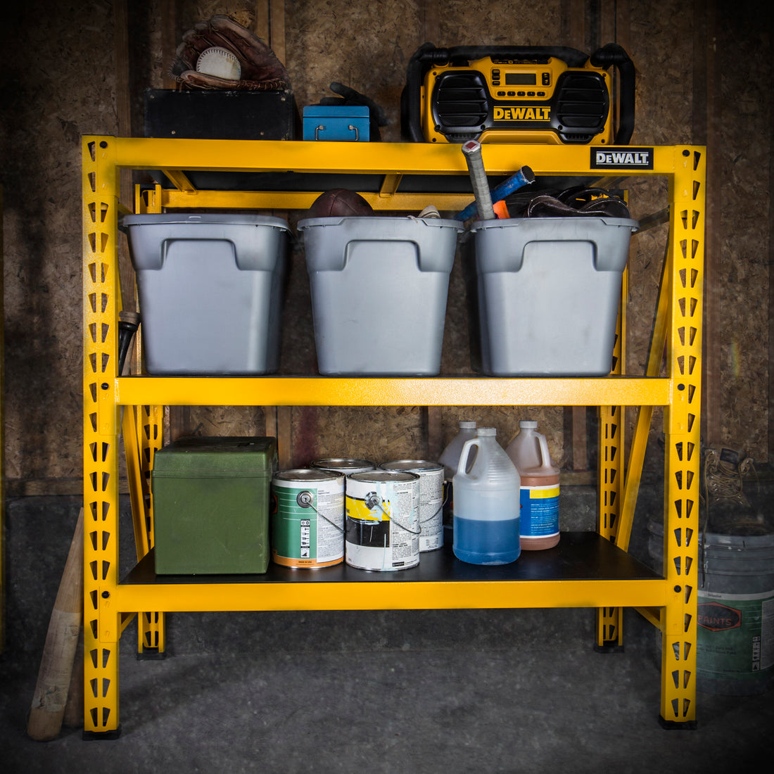 Dewalt 4-Foot Tall, 3 Shelf Industrial Storage Rack – Dewalt Shelving