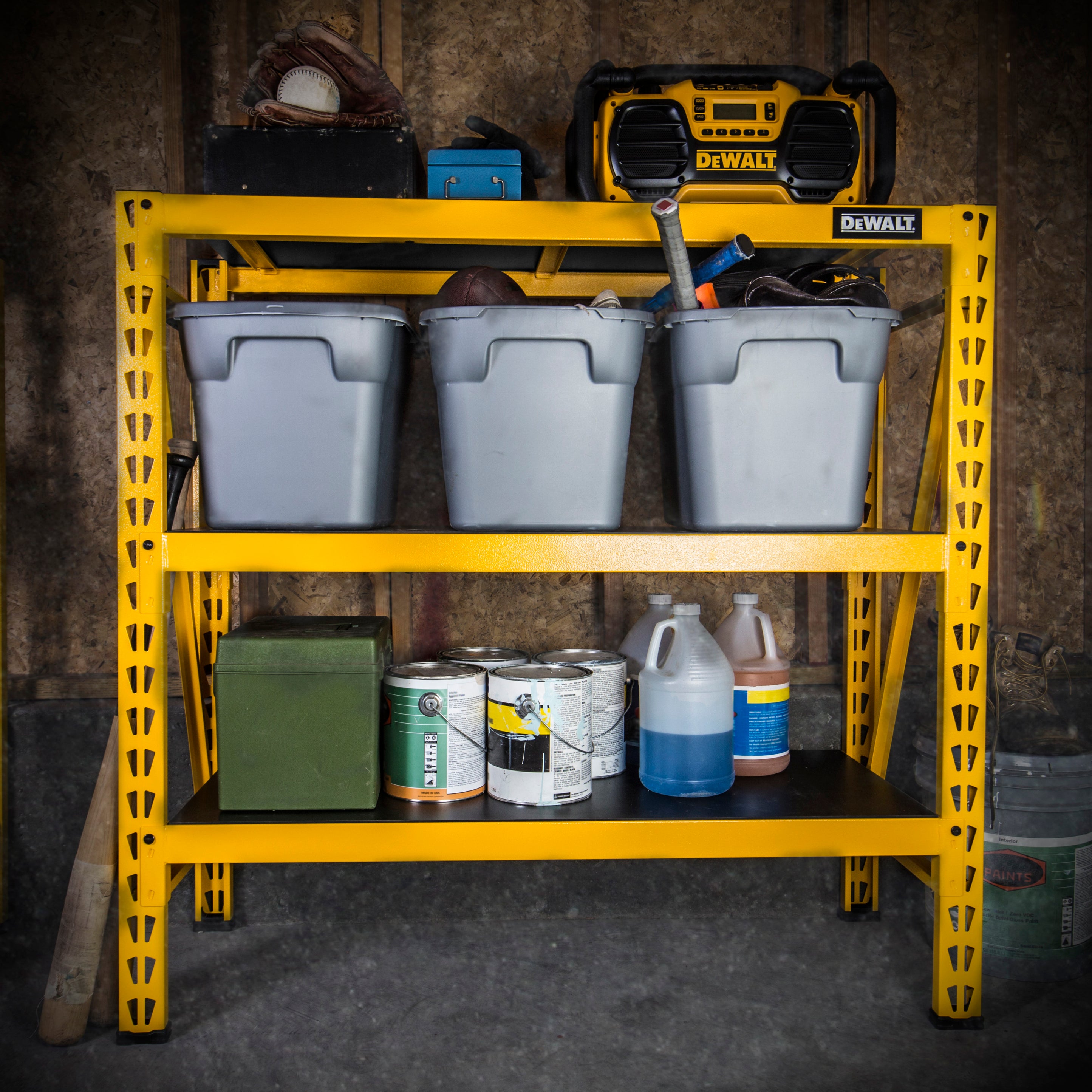 Dewalt 4-Foot Tall, 3 Shelf Industrial Storage Rack – Dewalt Shelving
