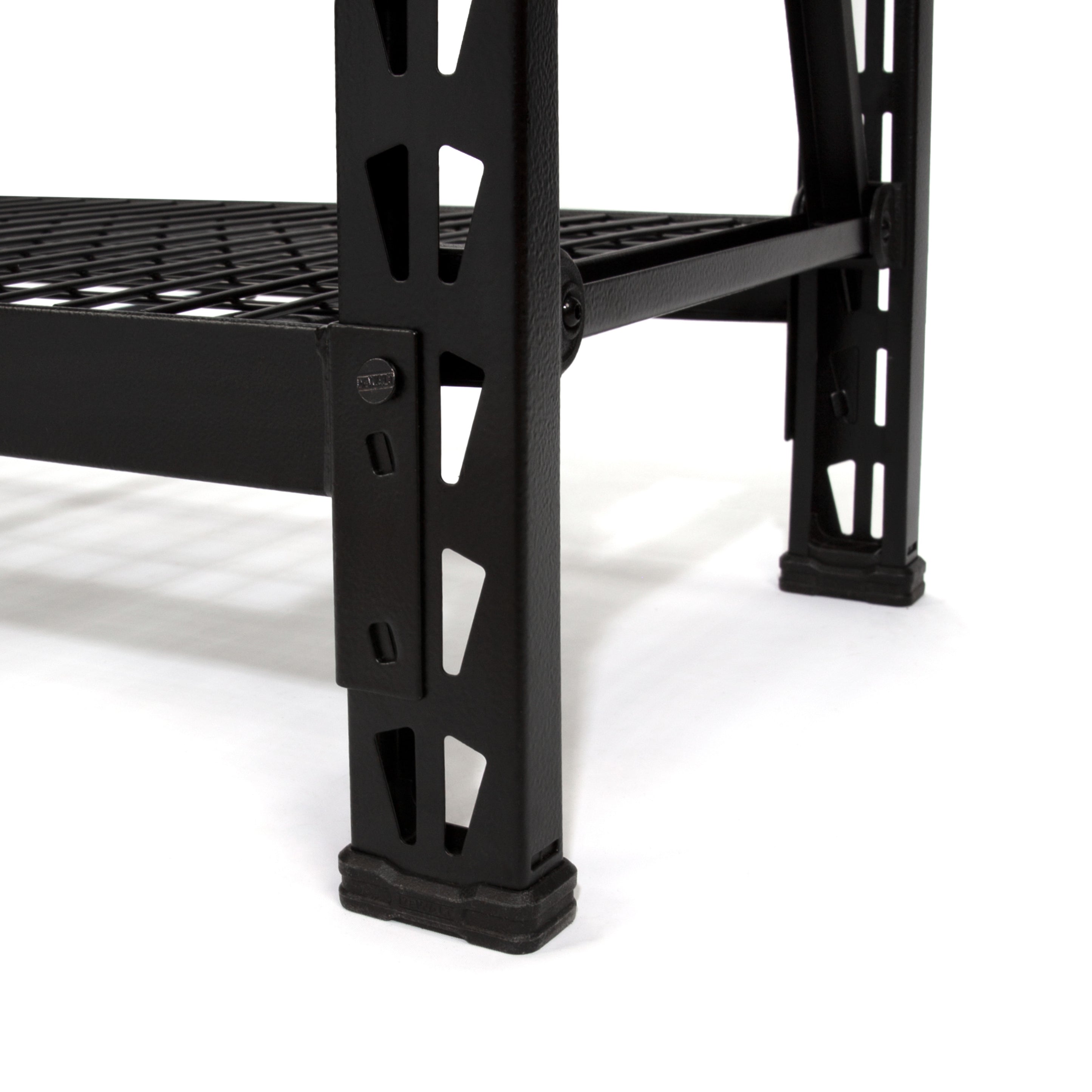 Dewalt 6-Foot Tall, Black Frame 4 Shelf Industrial Storage Rack ...